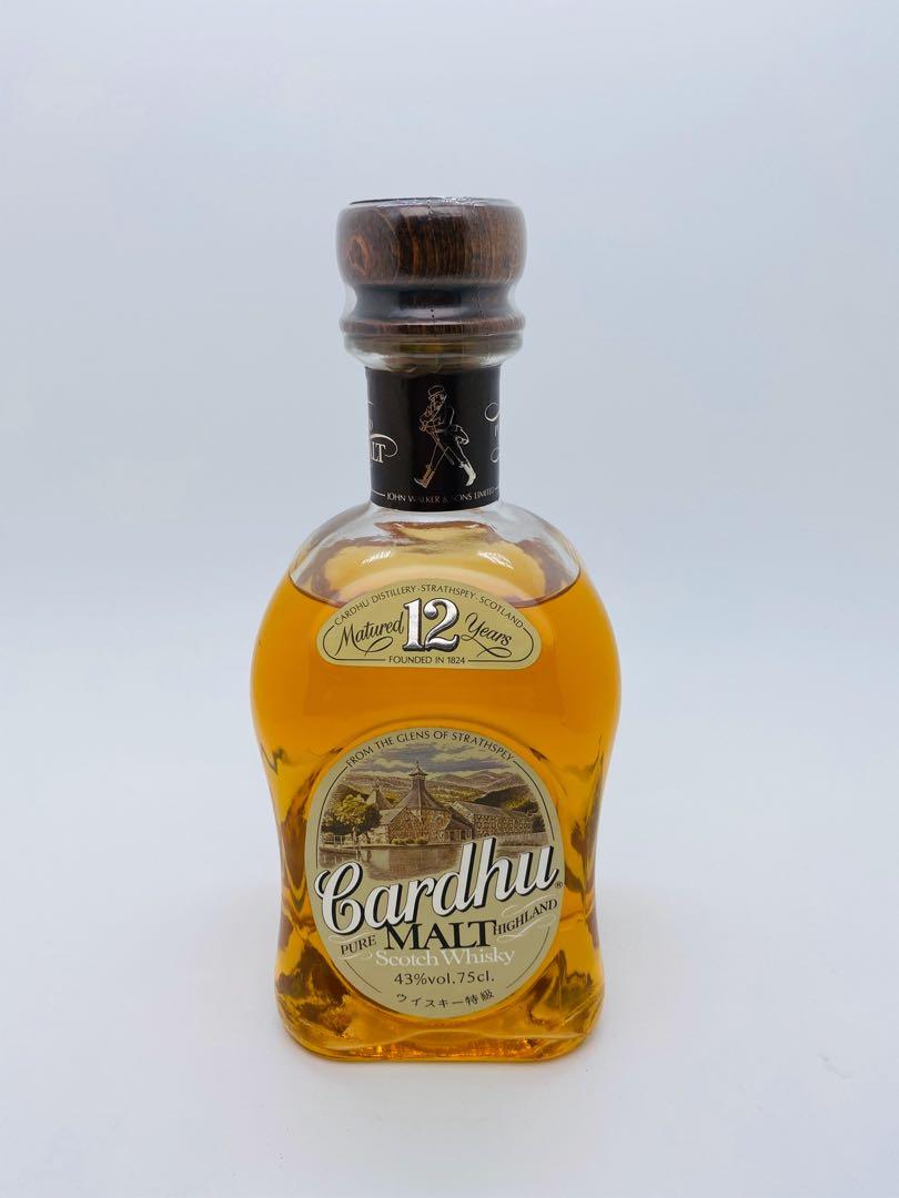 Johnnie Walker Cardhu Pure Malt 12 Years whisky 750ml 43% 80年代約翰走路蘇格蘭 ...