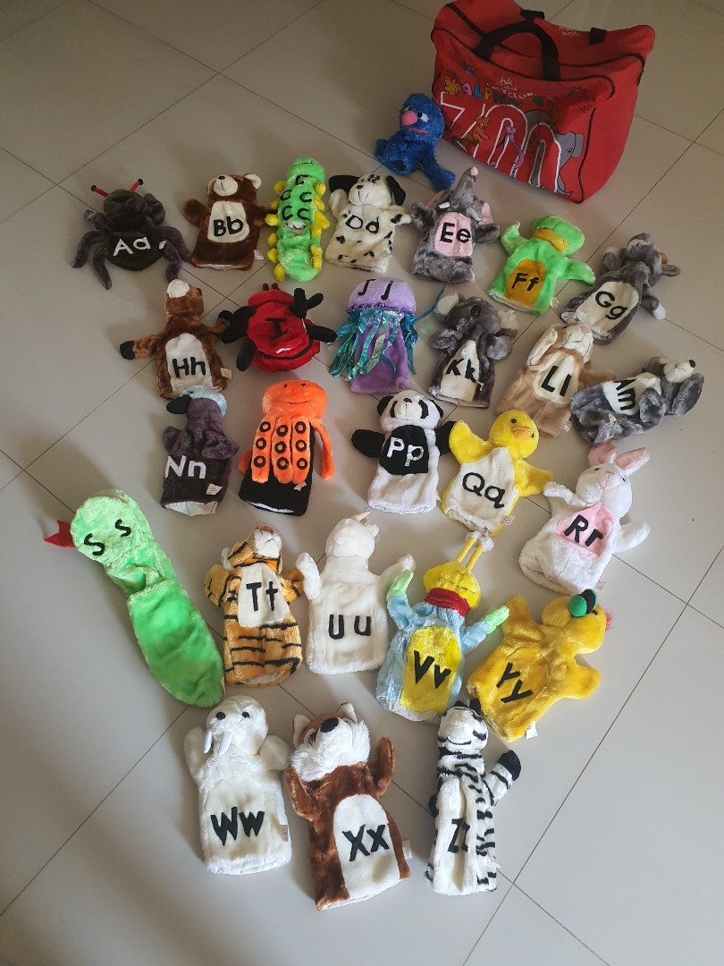 Julia Gabriel Alphabet Zoo Hand Puppets, Hobbies & Toys, Books ...