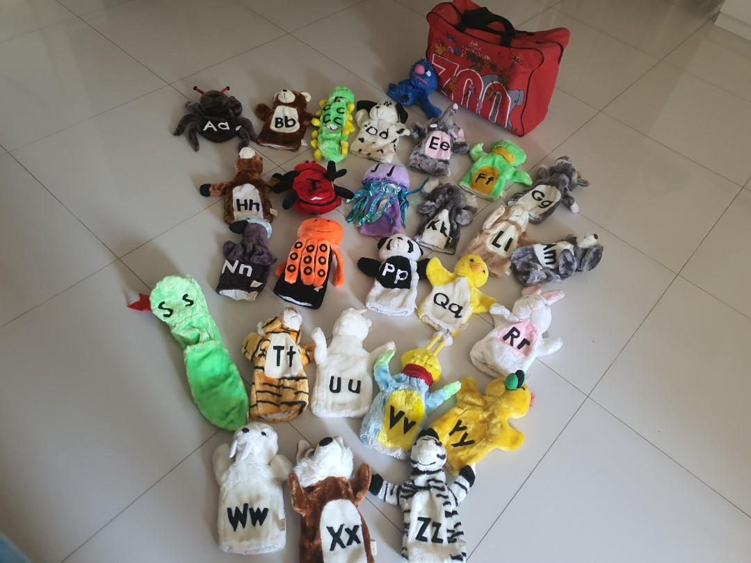 Julia Gabriel Alphabet Zoo Hand Puppets, Hobbies & Toys, Books ...