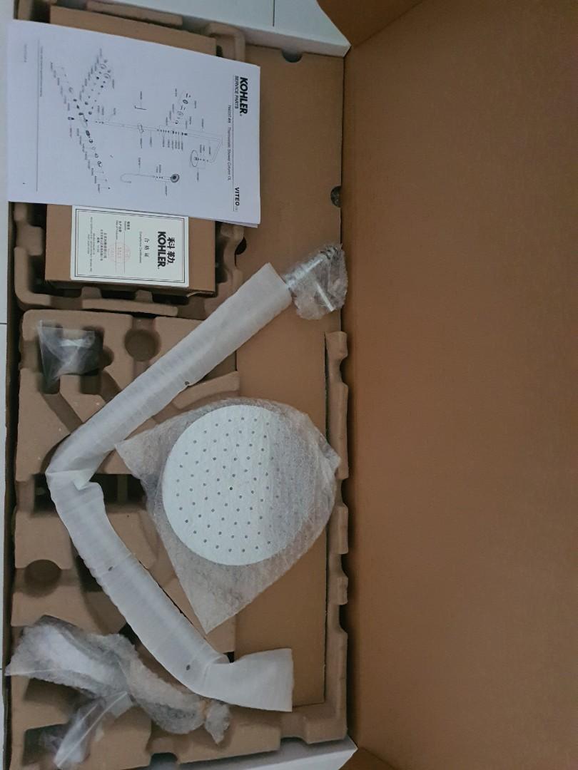 Kohler viteo thermostatic shower set column, Furniture & Home Living ...