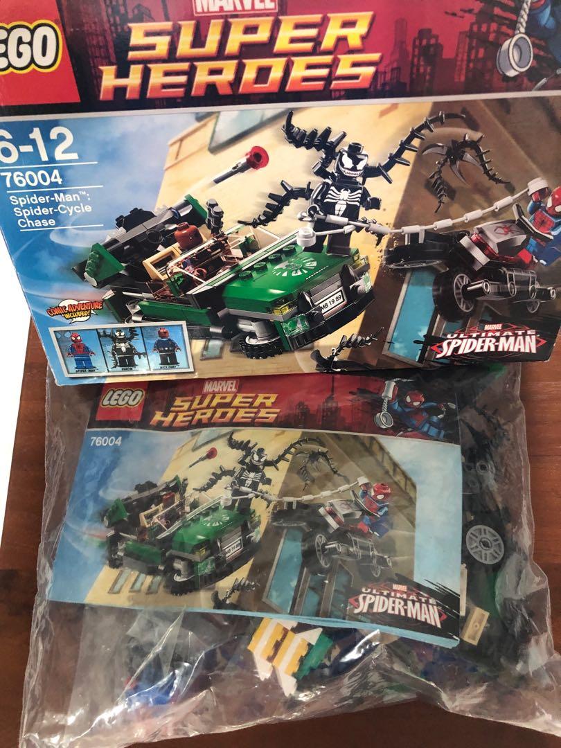 *SOLD* Lego 76004 Spider-Man Spider-Cycle Chase, Hobbies & Toys, Toys ...