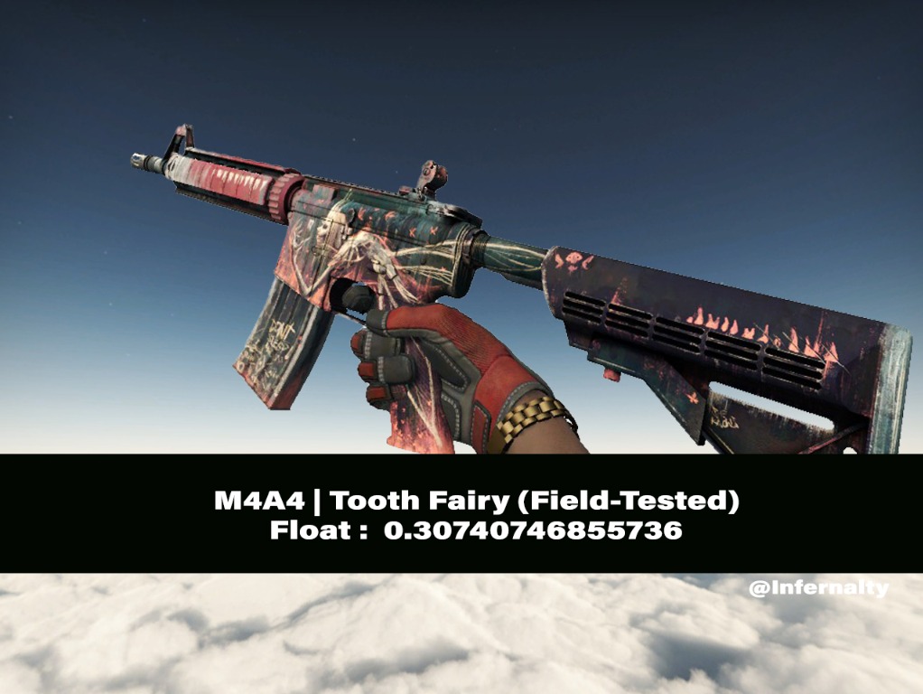 M4A4 Tooth Fairy FT CSGO SKINS KNIVES, Video Gaming, Gaming Accessories ...