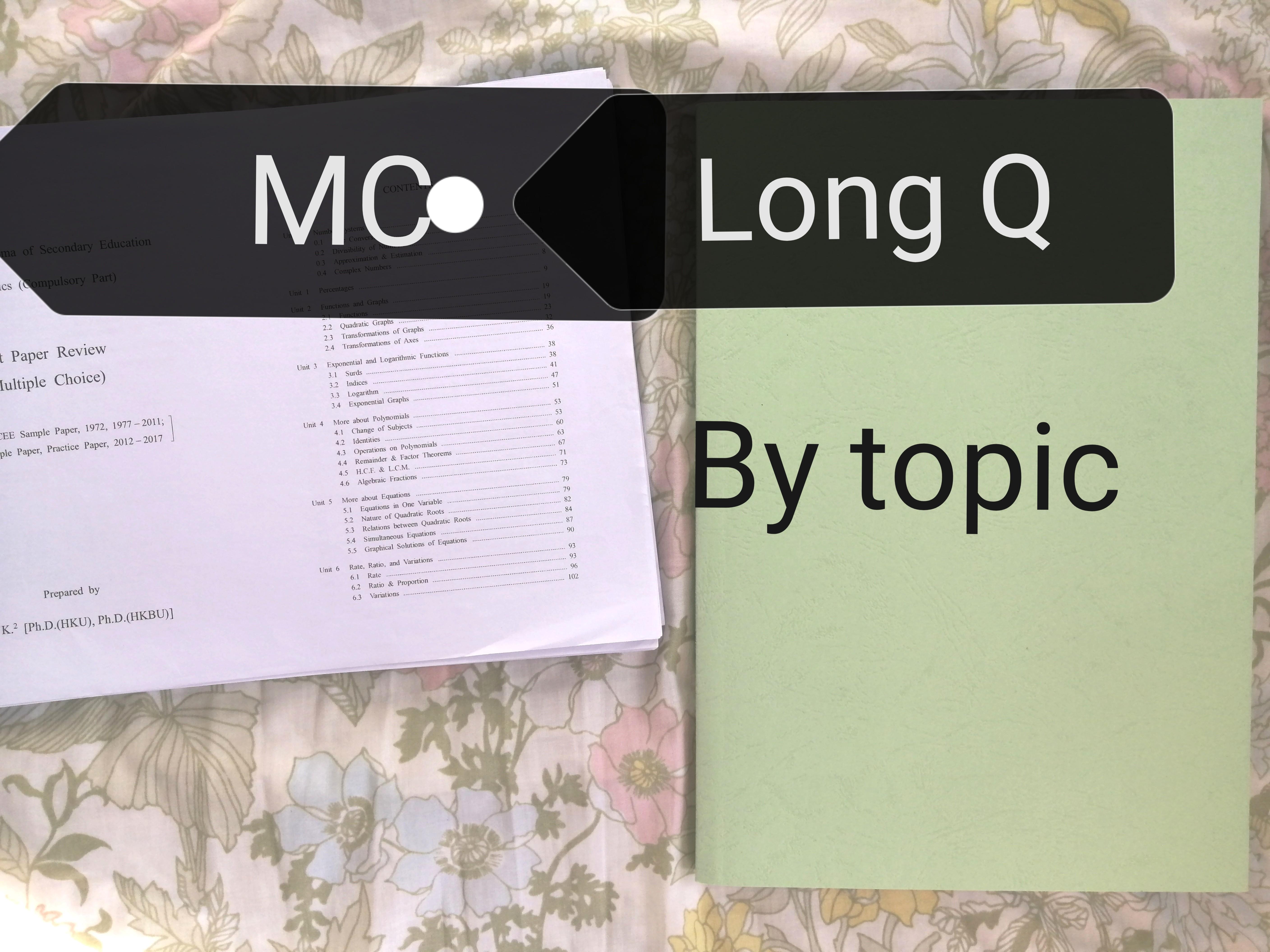 Math DSE past paper by topic, 興趣及遊戲, 書本 & 文具, 教科書 - Carousell