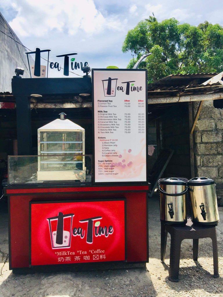 MILK TEA FOOD CART WITH EQUIPMENTS, Food & Drinks, Other Food & Drinks ...