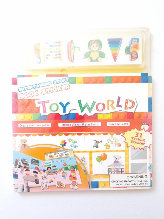 Miniso Japan Toy World Educational Learning Entertaining Book Sticker ...