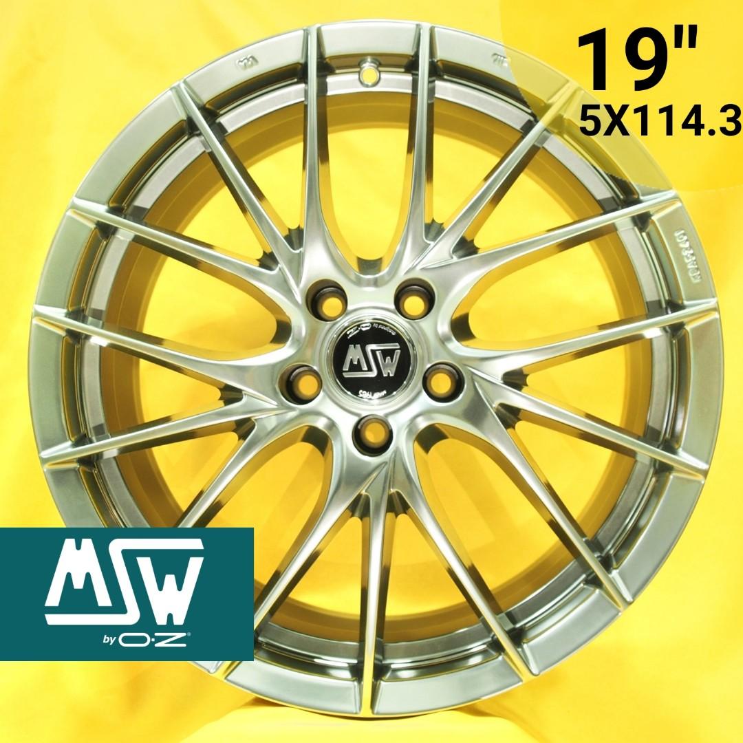 19" MSW29 BY OZ 5x114.3 HYPER DARK 19 inch rims, Car Accessories, Tyres ...
