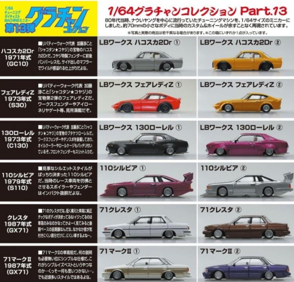 Last 6 spots!! 1/64 Aoshima JDM Grachan liberty walk japanese cars ...