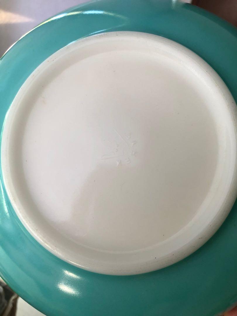 Rare Vintage Pyrex Primary Colours Teal 4PTS No 303 Mixing Bowl 1950s ...