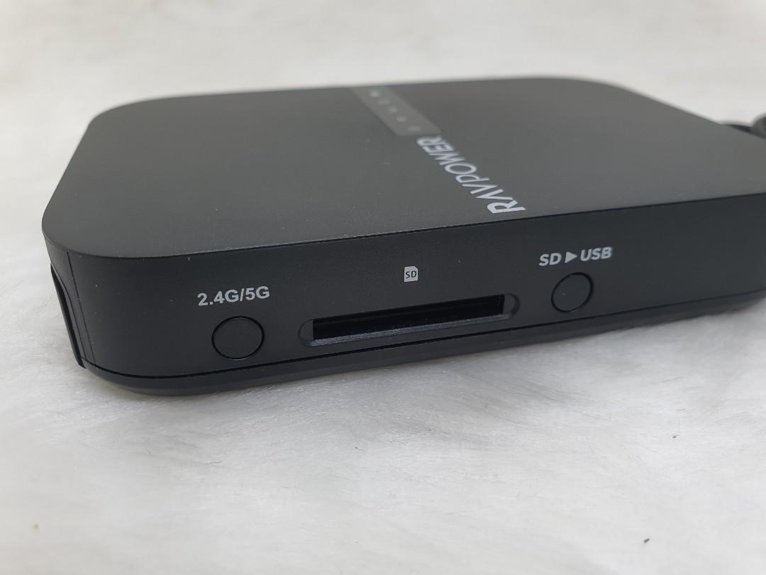 RAVPower 3-in-1 Travel Kit(Filehub/Travel Router/6700mAh Power Bank)(RP ...