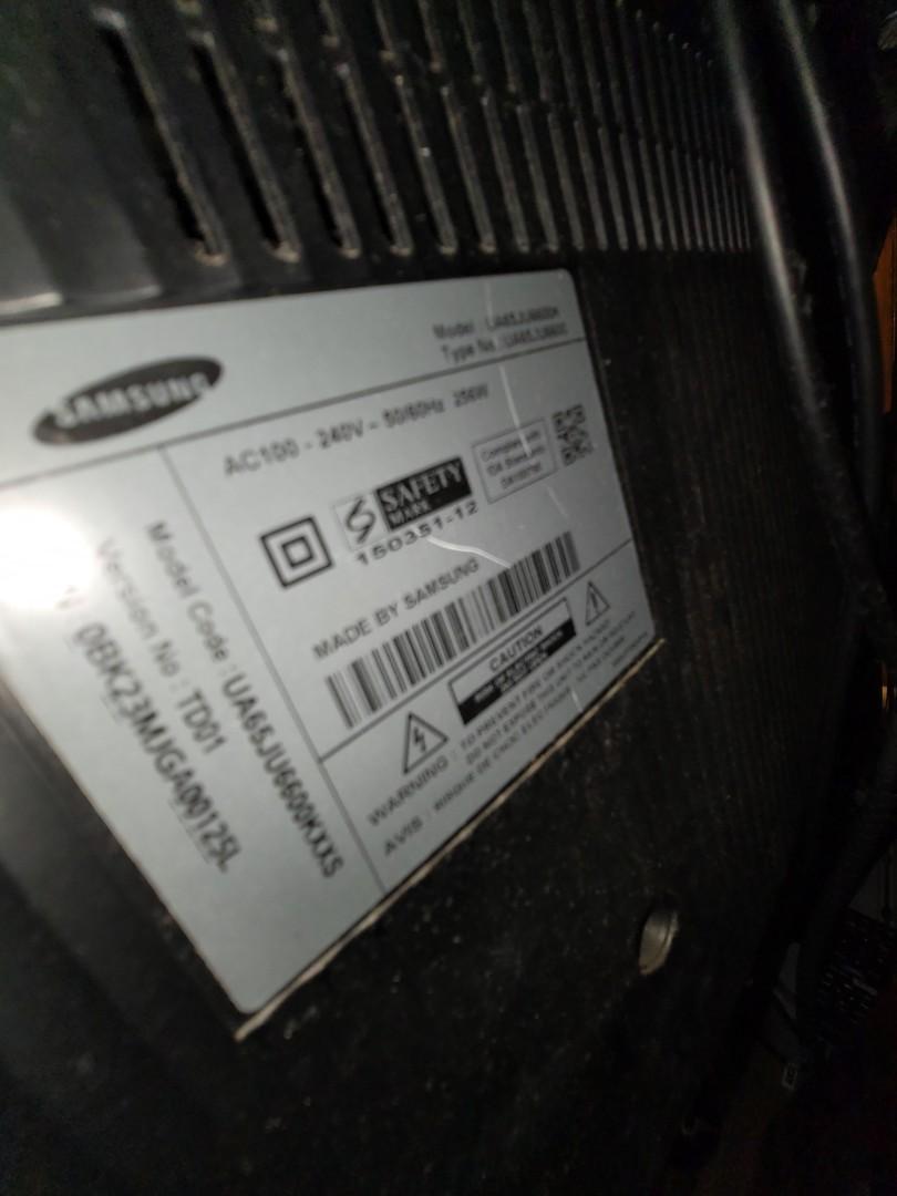 Samsung Series 6 65" JU6600 4K UHD LED TV, TV & Home Appliances, TV ...