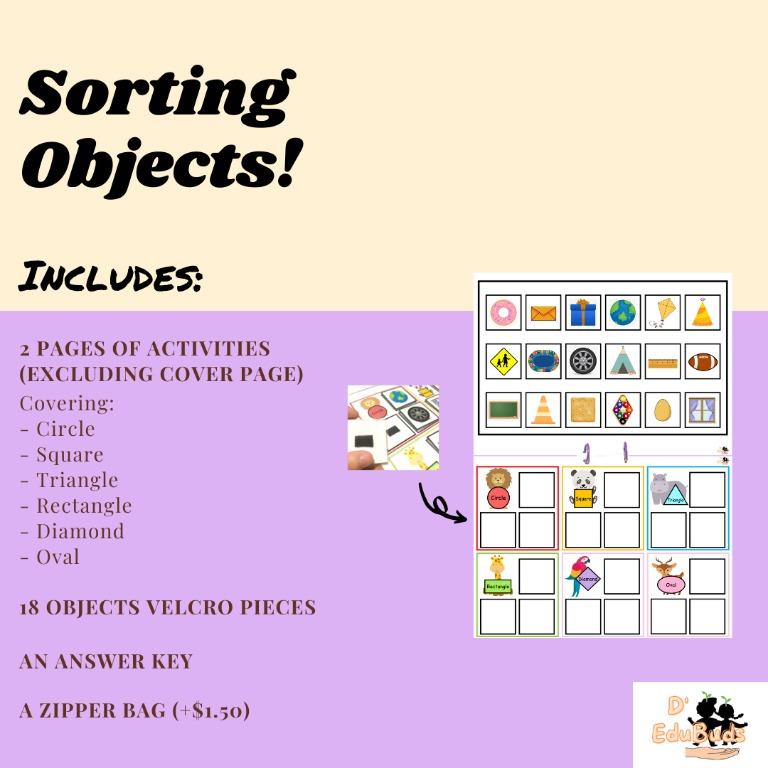 Sorting Objects! (Sorting Objects Based on Shapes) - Educational ...