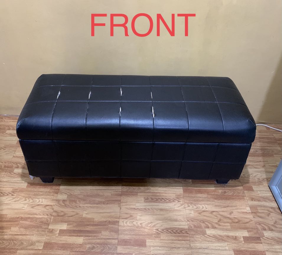 SOFA STORAGE BENCH / 3-SEATER (SOLID BUILT), Furniture & Home Living ...