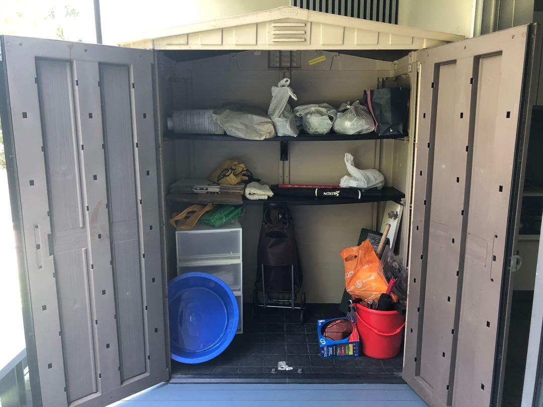 Storage shed (walk in), Furniture & Home Living, Outdoor Furniture on ...