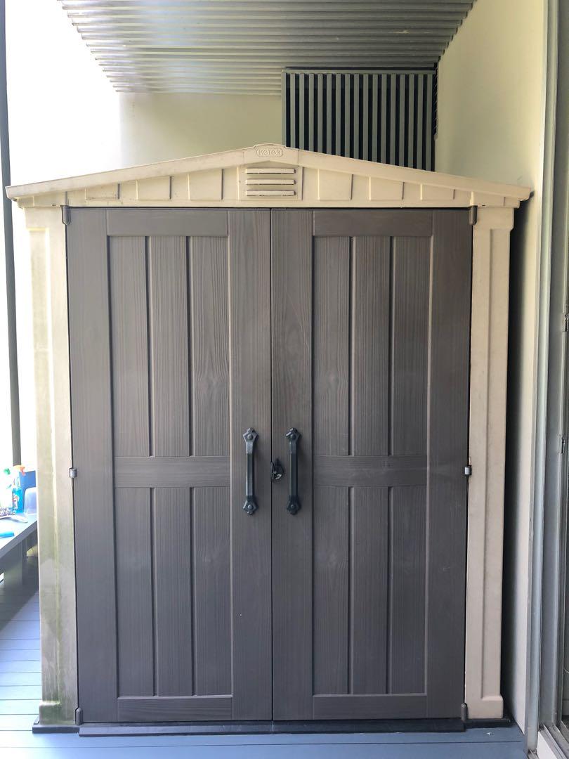 Storage shed (walk in), Furniture & Home Living, Outdoor Furniture on ...