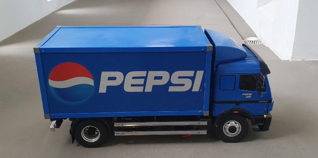 Tamiya Pepsi Mercedes benz 1/14, Hobbies & Toys, Toys & Games on Carousell