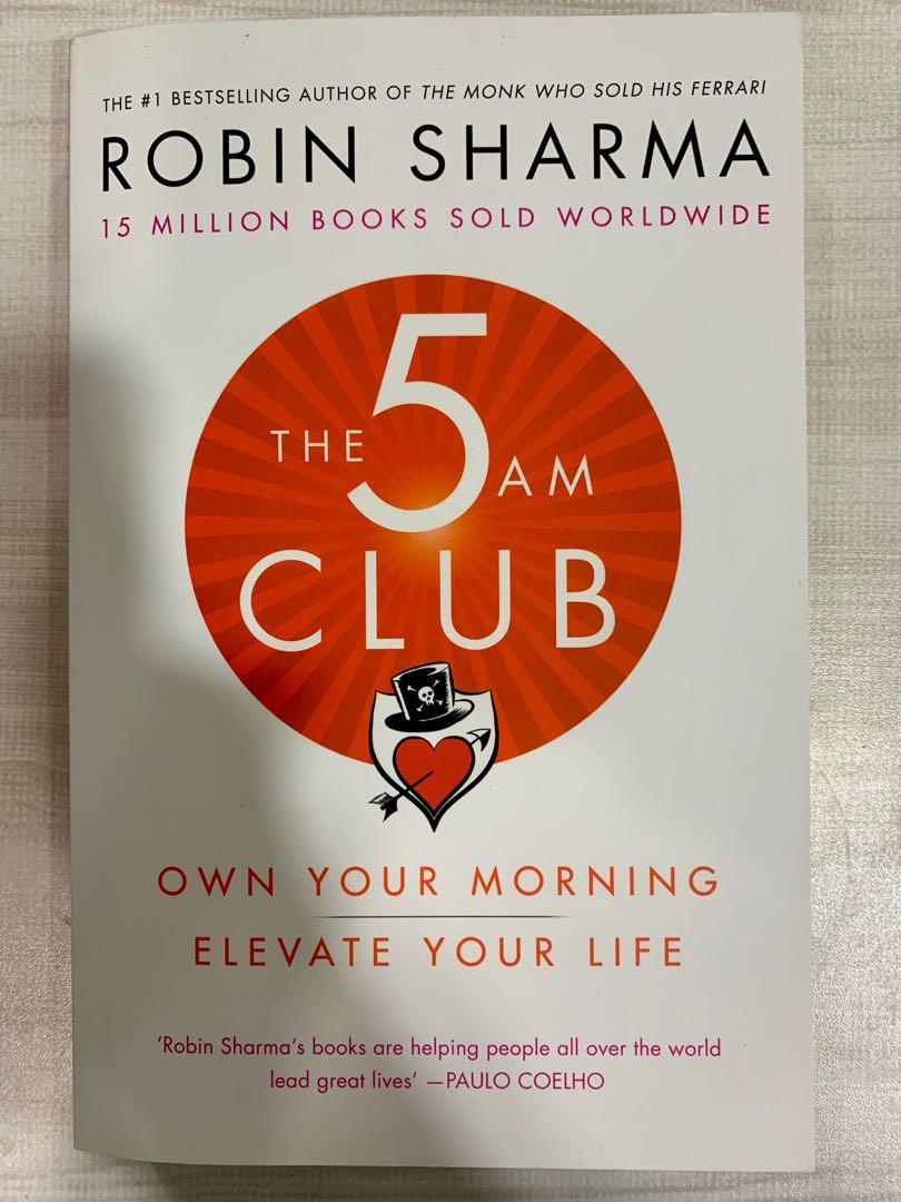 The 5 AM Club Book by Robin Sharma, Hobbies & Toys, Books & Magazines ...