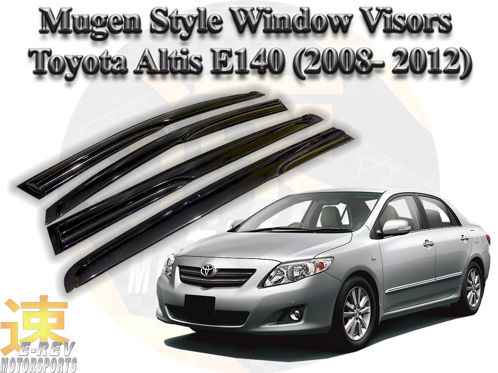 Toyota Altis (2008- 2012) Door/ Window Visors, Car Accessories ...
