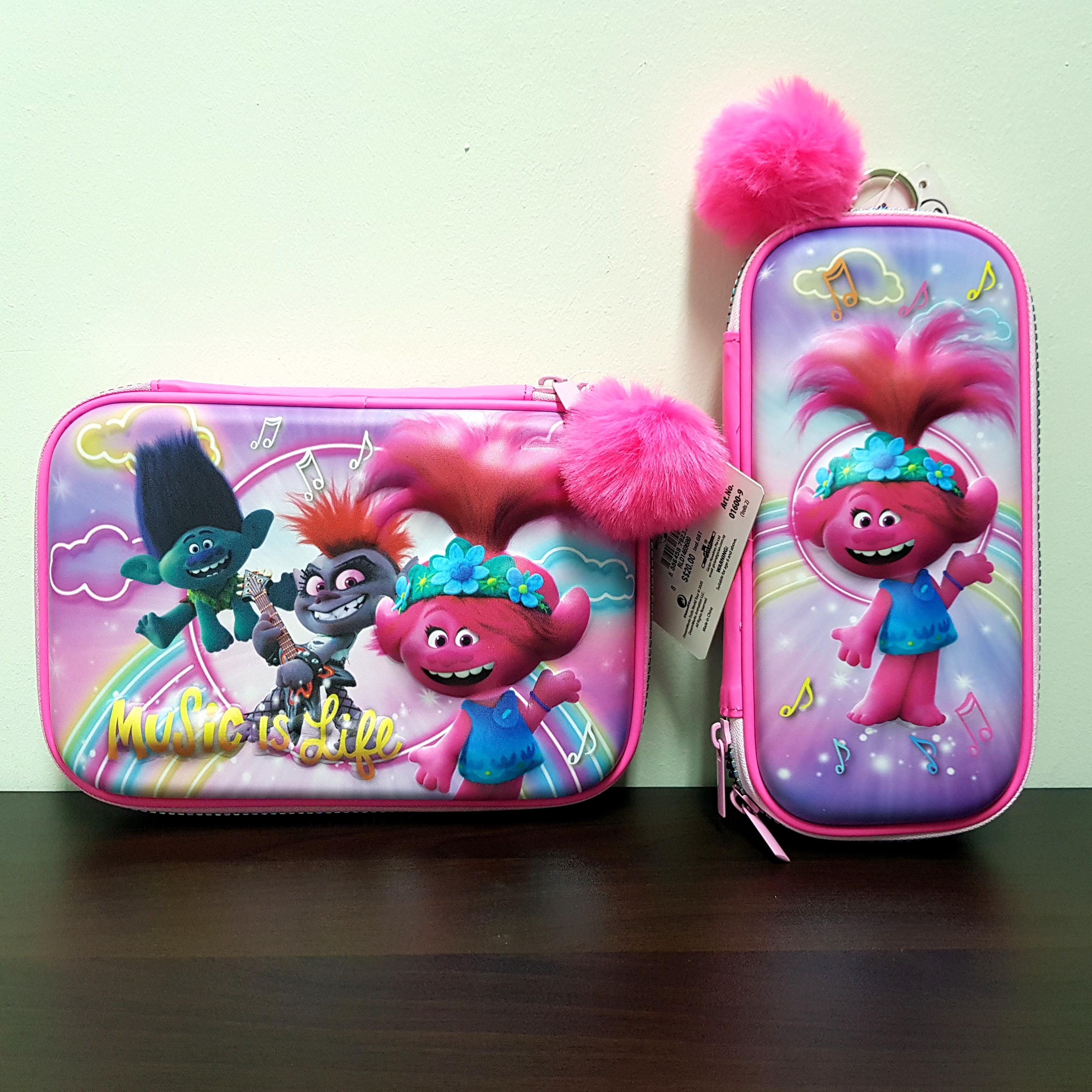 TROLLS 3D PENCIL CASE, Hobbies & Toys, Stationery & Craft, Stationery ...