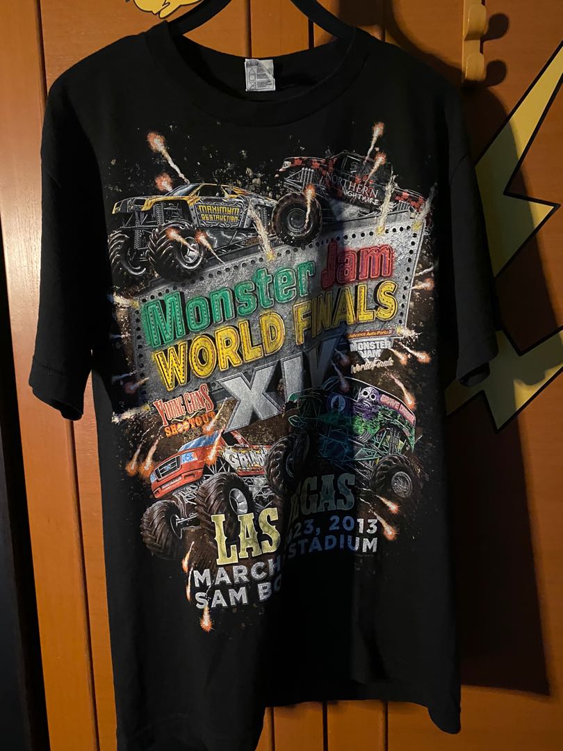 Vintage Monster Jam T-shirt, Men's Fashion, Tops & Sets, Tshirts & Polo ...