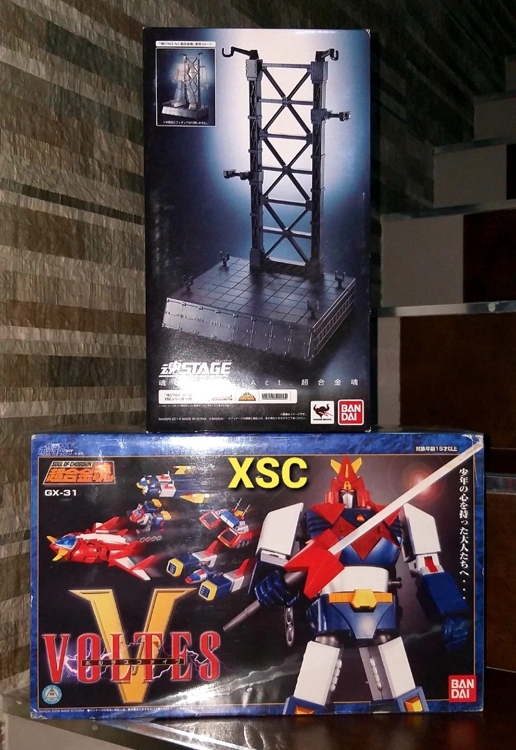Voltes V GX-31 Soul of Chogokin SOC BANDAI Stage Act Set, Hobbies ...