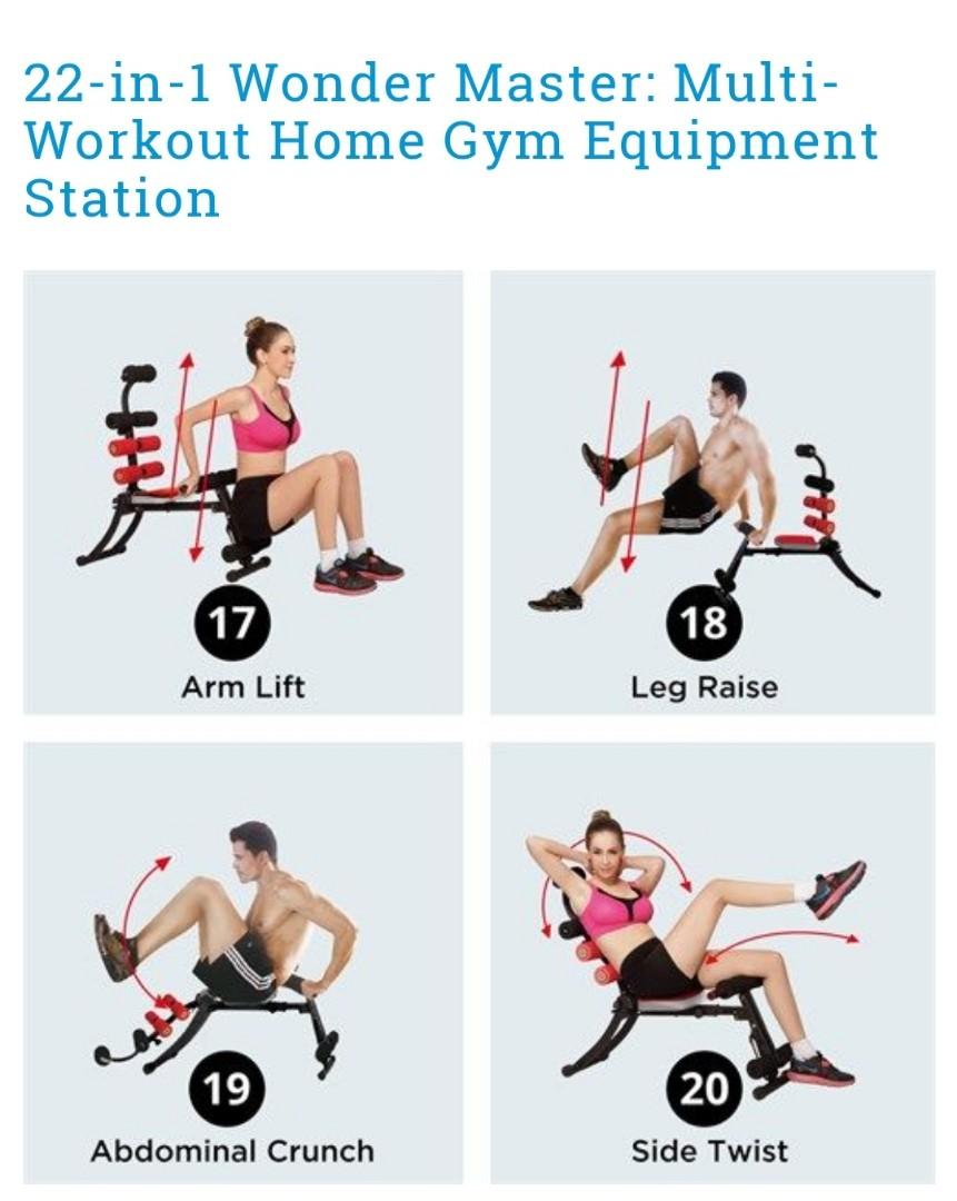 Wonder Master 22 in 1 ab machine, Sports Equipment, Exercise & Fitness ...
