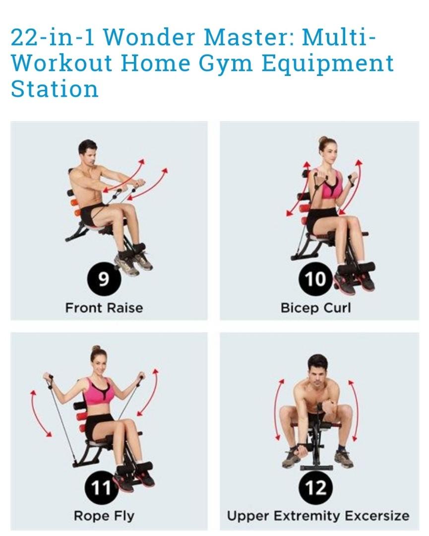 Wonder Master 22 in 1 ab machine, Sports Equipment, Exercise & Fitness ...
