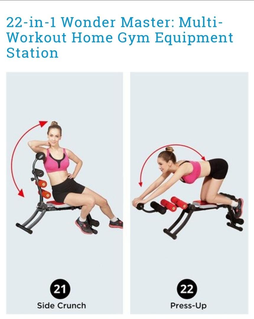Wonder Master 22 in 1 ab machine, Sports Equipment, Exercise & Fitness ...