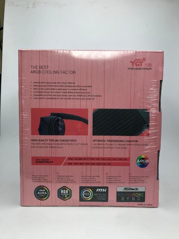YGT ARGB 120 LIQUID COOLER DEEP FROST, ARGB LIGHTING SYNC, TDP 130W ...