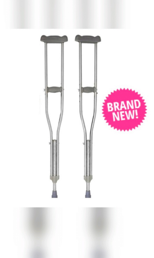$29/pair Stainless steel Crutches, Health & Nutrition, Assistive ...