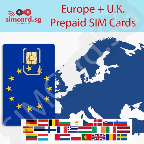 🇪🇺 Europe Roaming SIMCARD (European Union EU EEA, UK, France, Germany ...