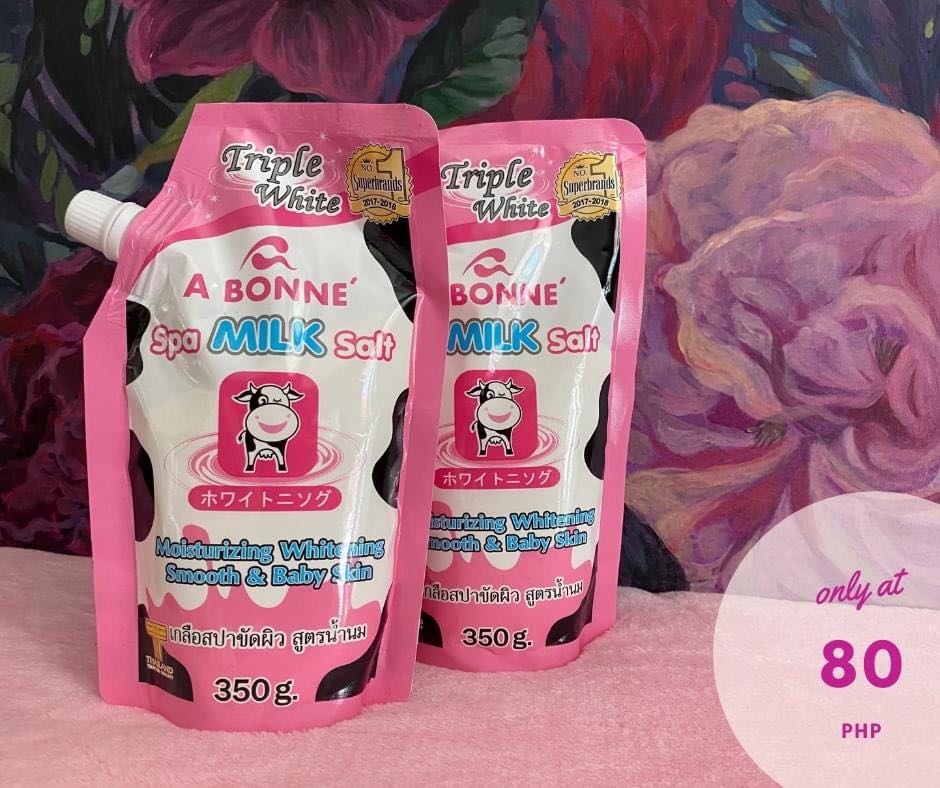 A BONNE Milk Spa Salt Scrub, 350g, Beauty & Personal Care, Bath & Body ...