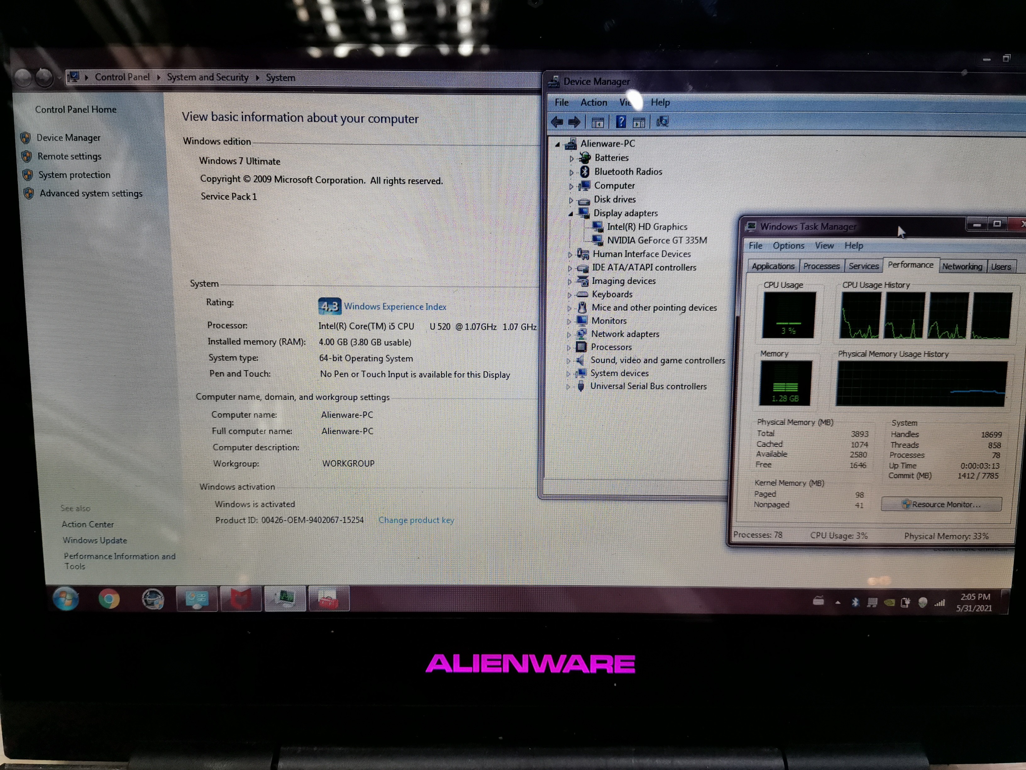 Alienware M11x R2 正常大花機, 電腦＆科技, 電腦周邊及配件, 電子屏幕 - Carousell