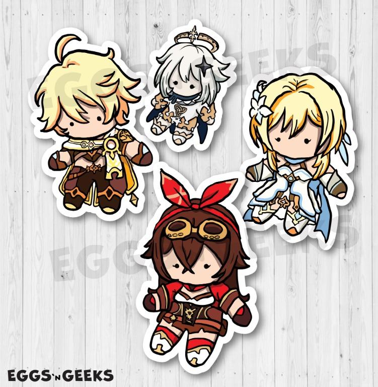 Anime Mihoyo Game Genshin Impact MMORPG RPG Action Chibi Characters Pop ...
