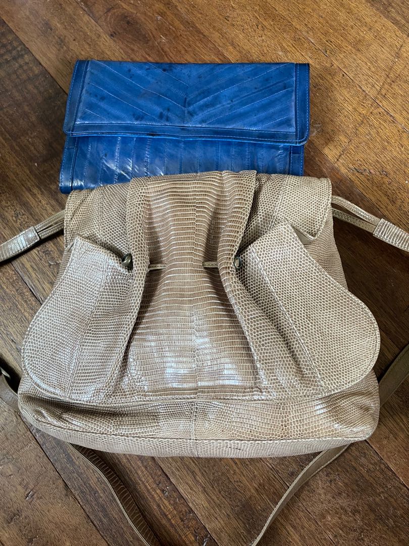 Authentic genuine lizard and eel bags, Luxury, Bags & Wallets on Carousell