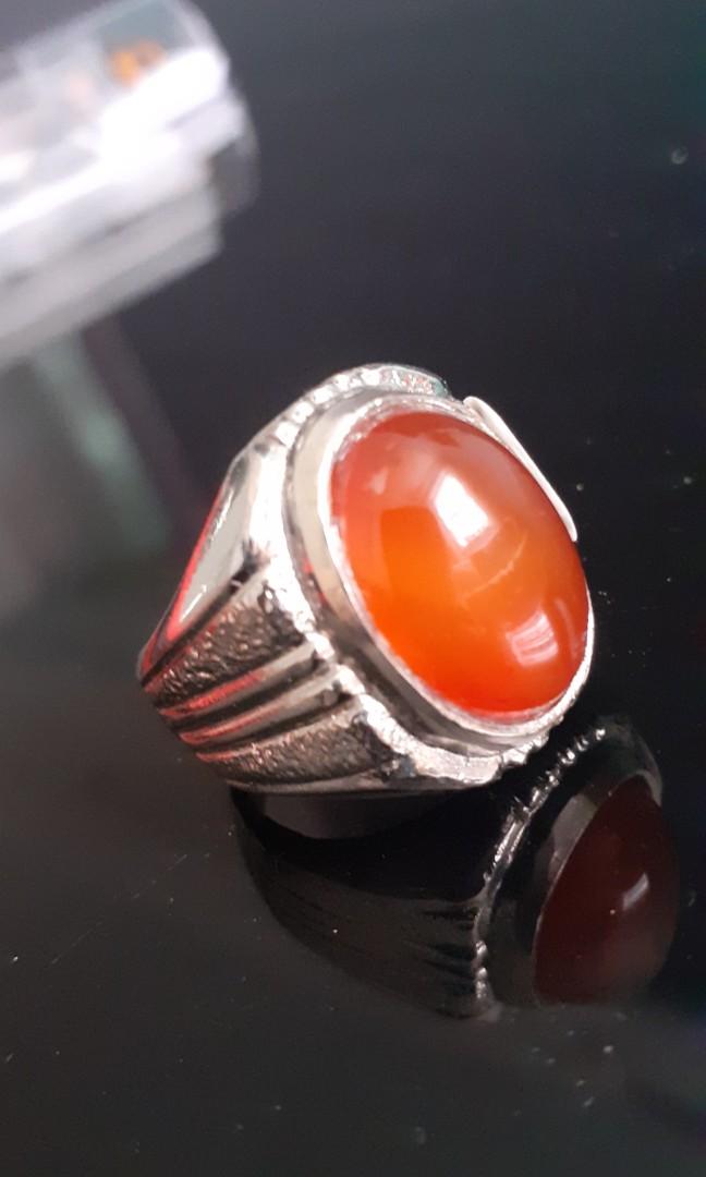Beautiful Batu cincin Akik Yaman(ori) size 21, Hobbies & Toys ...