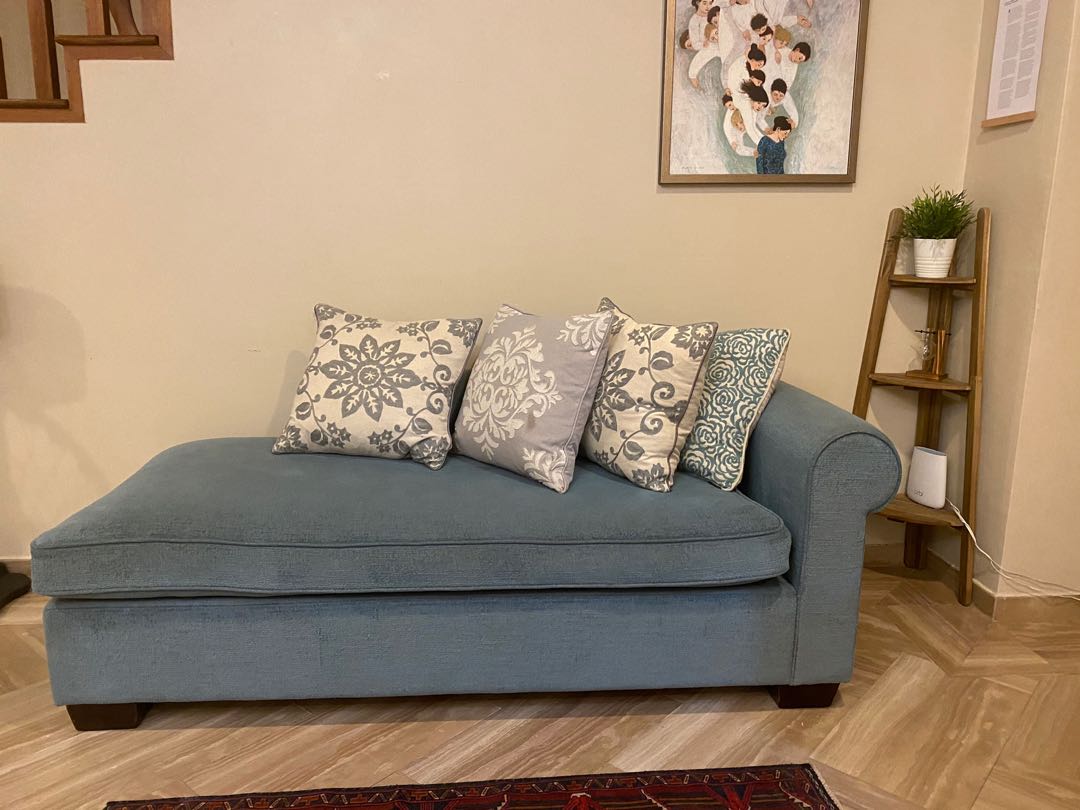 Beautiful Chaise lounge and pillows, Furniture & Home Living, Furniture ...