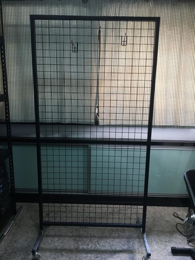 Steel Black display rack with roller, Furniture & Home Living ...