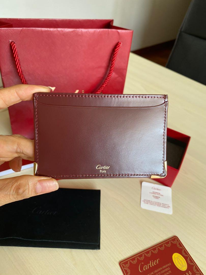 Cartier leather Business Card holder, Luxury, Accessories on Carousell