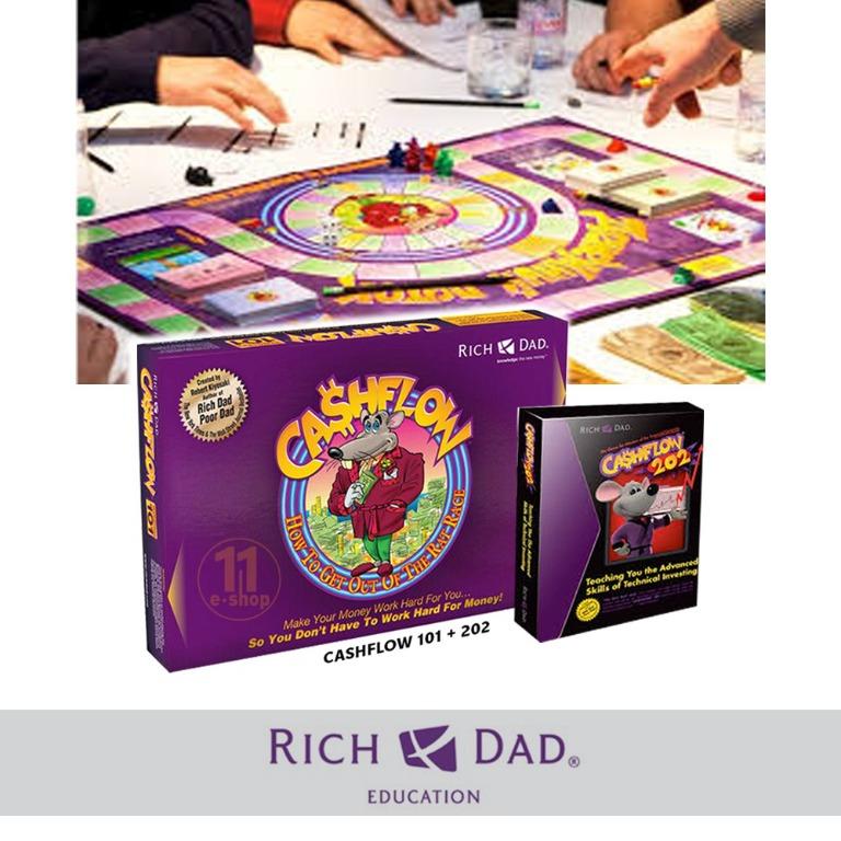 Cashflow 101 & 202 Rich Dad Poor Dad Robert Kiyosaki Board Game Fullset ...