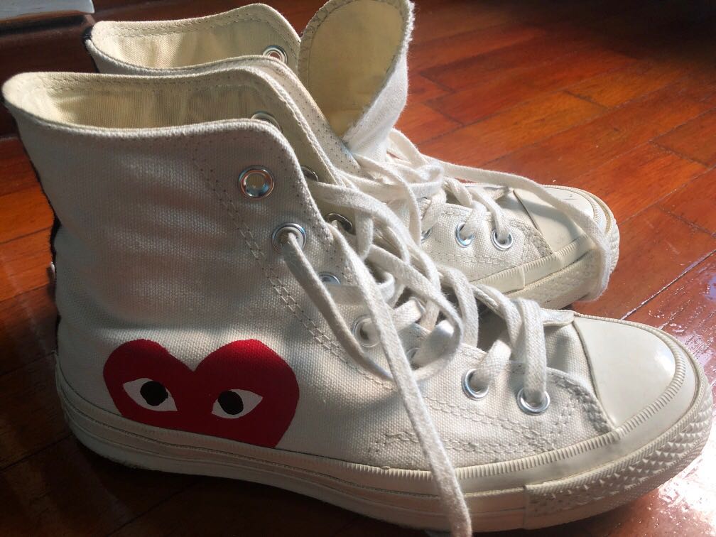 CDG high cut converse, Women's Fashion, Footwear, Sneakers on Carousell