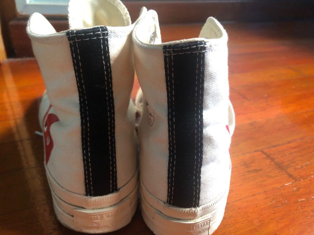CDG high cut converse, Women's Fashion, Footwear, Sneakers on Carousell
