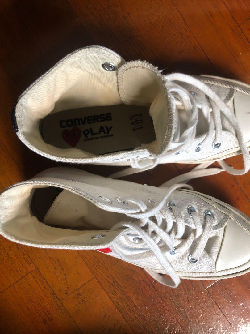 CDG high cut converse, Women's Fashion, Footwear, Sneakers on Carousell