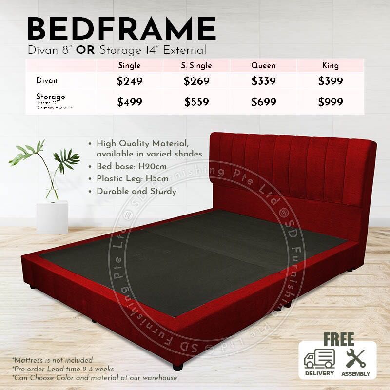 Divan bed frame and storage bed frame, Furniture & Home Living ...