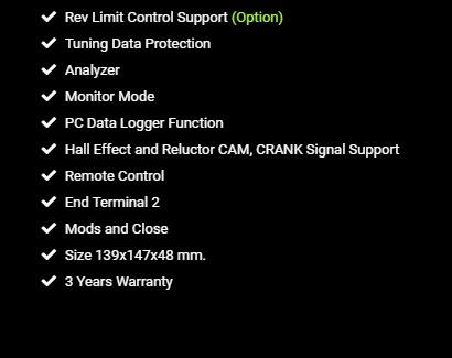 ECU-SHOP Octane MAX 4+ stand alone ecu with 3 mode function selectable ...