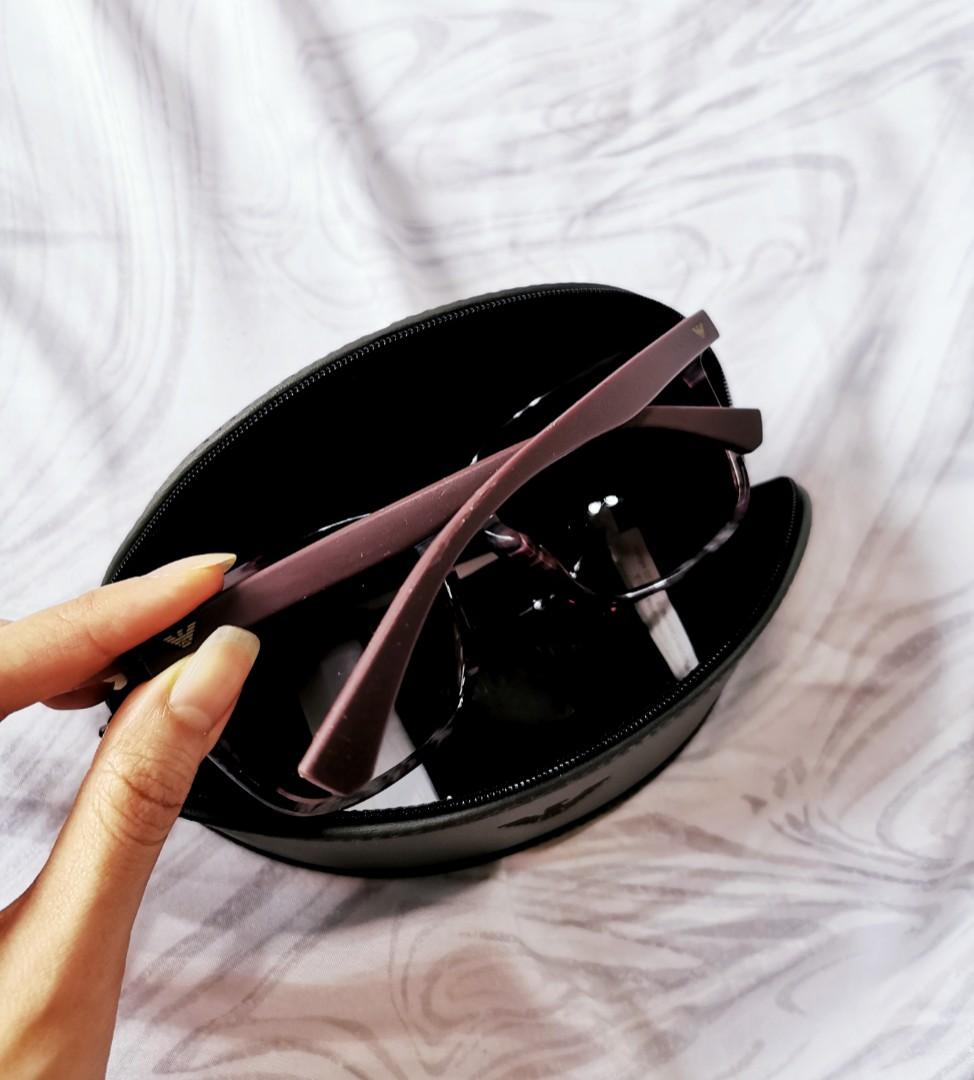 Emporio armani turtle shell sunglasses (Full Set), Women's Fashion ...