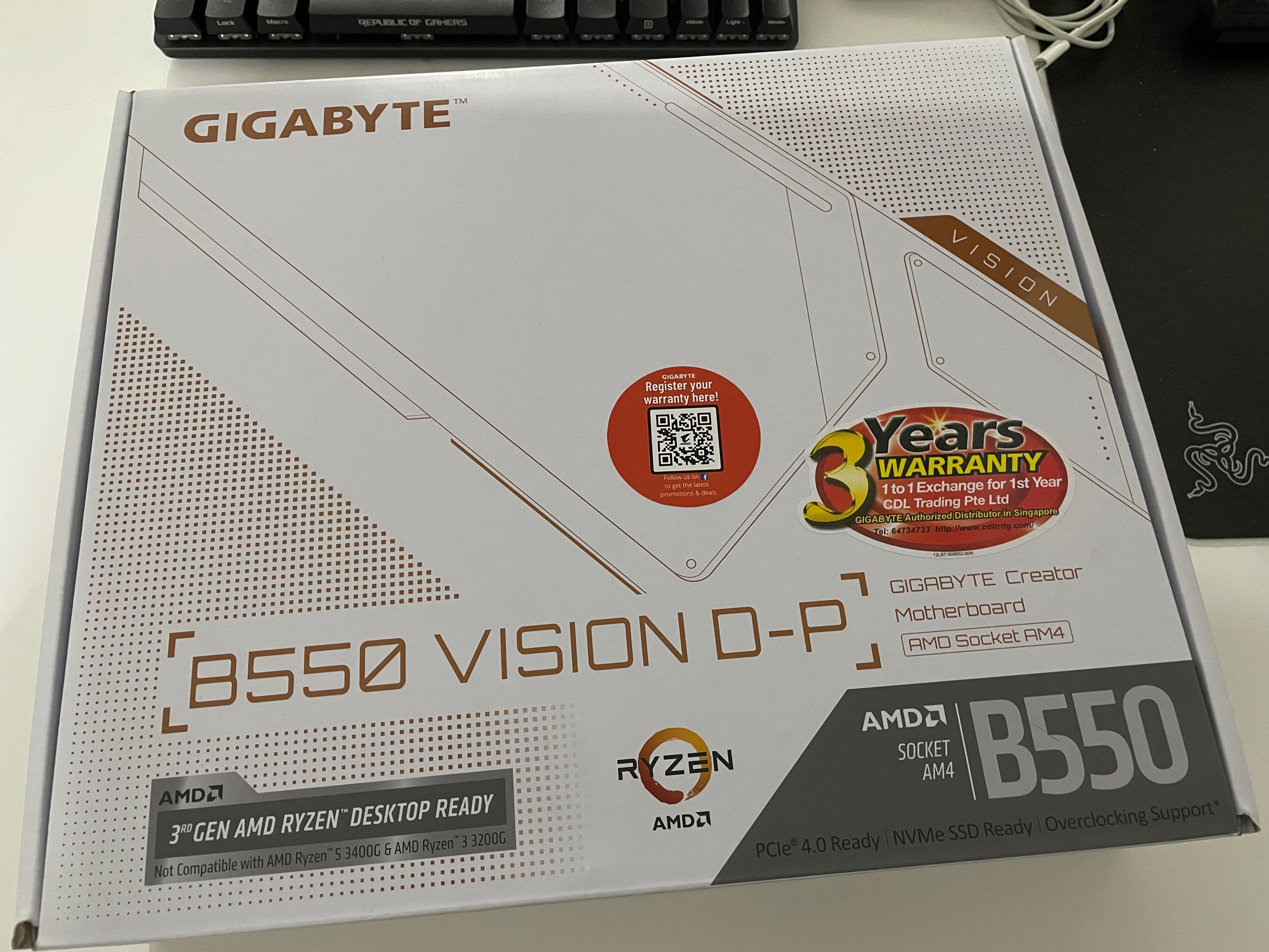 Gigabyte vision D-P thunderbolt 3, Computers & Tech, Parts ...