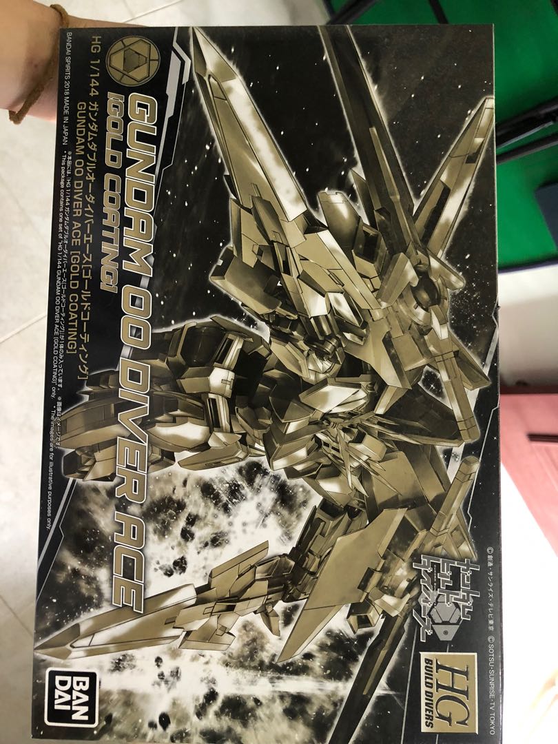 Gundam 00 Diver Ace gold coating, Hobbies & Toys, Toys & Games on Carousell