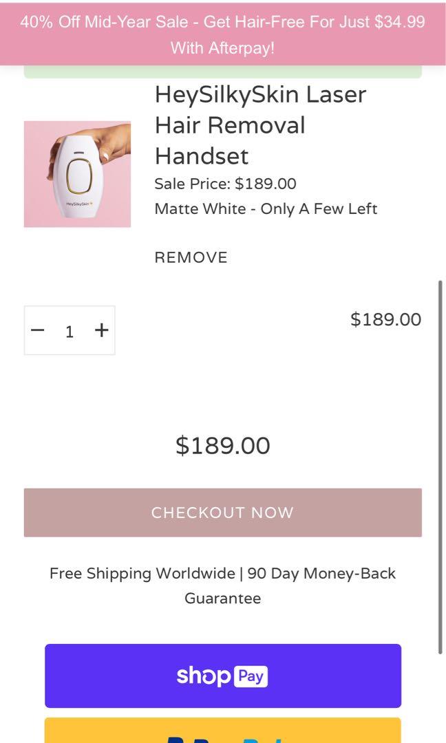 Hey silky skin laser hair removal kit, Beauty & Personal Care, Bath ...