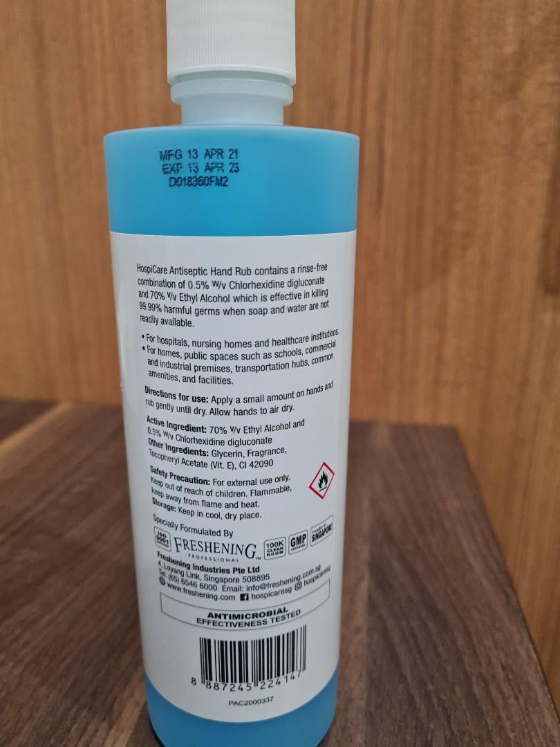 HospiCare Antiseptic Hand Rub, Beauty & Personal Care, Sanitary Hygiene ...