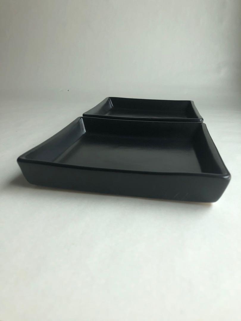 ikea serving tray black